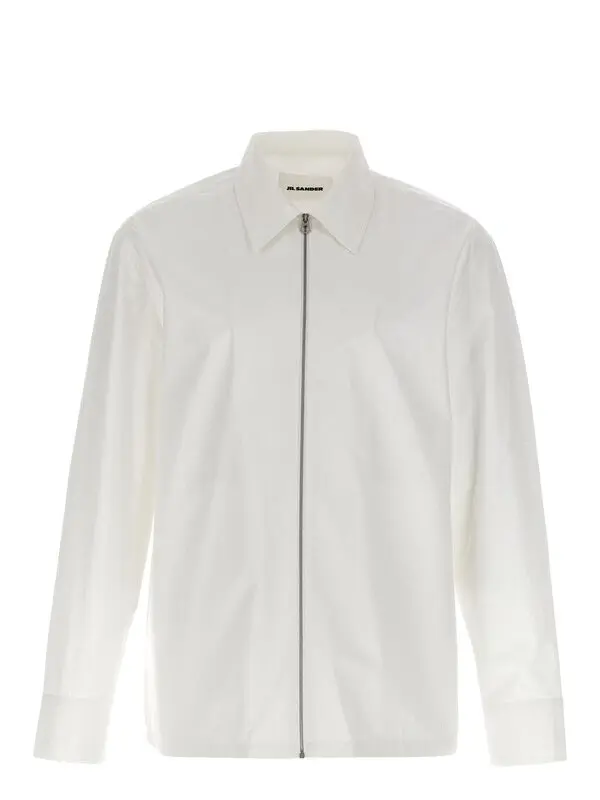 JIL SANDER Zip-up Shirt - White