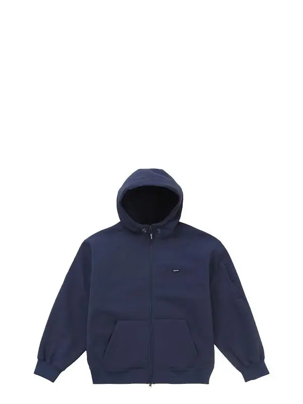 Supreme Windstopper Zip Up Hooded Sweatshirt - Navy Blue