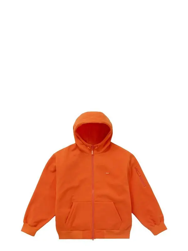 Supreme Windstopper Zip Up Hooded Sweatshirt - Orange