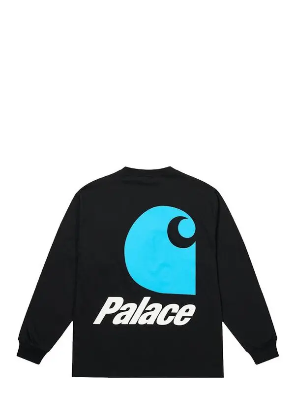 PALACE Carhartt Wip Logo Longsleeve - Black