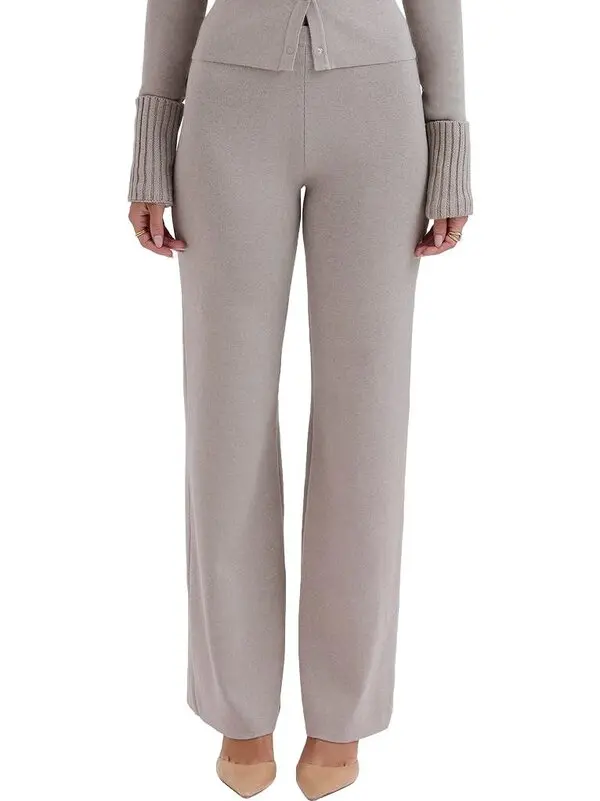 House Of Cb Hunter Cotton & Cashmere Blend Pants - Grey