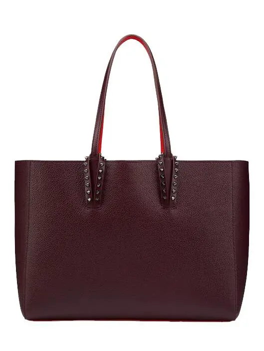 CHRISTIAN LOUBOUTIN Small Cabata Soft Leather Tote - Amara/gun Metal
