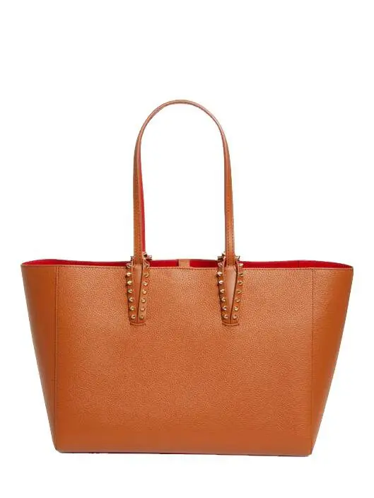CHRISTIAN LOUBOUTIN Small Cabata Soft Leather Tote - Cm6t Cuoio/gold