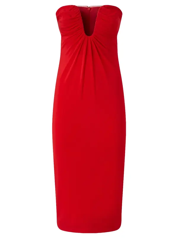 Pinko Strapless Mini Dress - Red