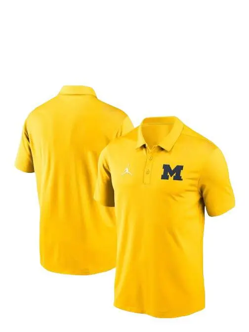 JORDAN BRAND Michigan Wolverines Primetime Franchise Performance Polo - Maize