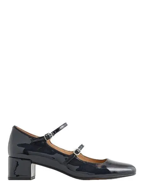 Madewell The Nettie Mary Jane Pump - Deep Indigo