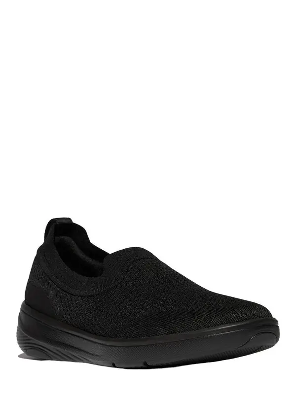 Fitflop Knit Slip-on Sneaker - All Black