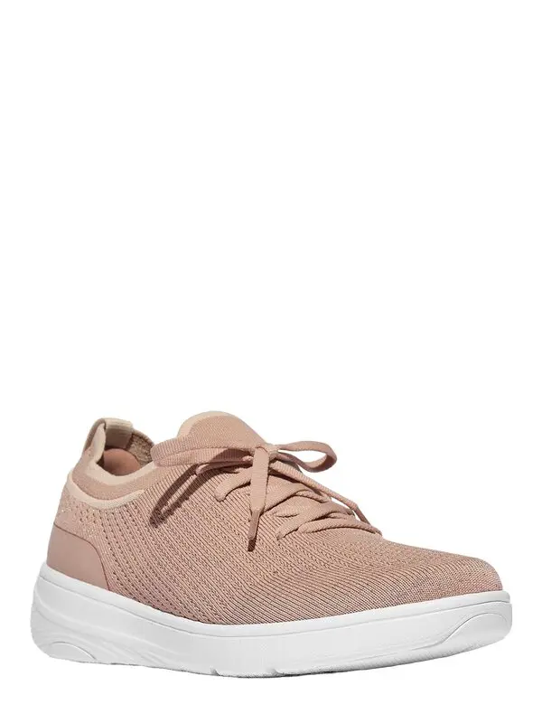 Fitflop Super-q Knit Sneakers - Beige Buff/ Rose Gold