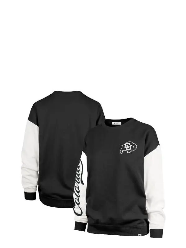 '47 Colorado Buffaloes Double Header Rise Andie Pullover Sweatshirt - Black