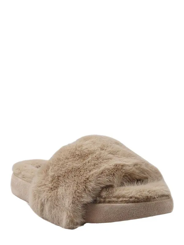 NATIONAL COMFORT Macklin Faux Fur Slipper - Natfx