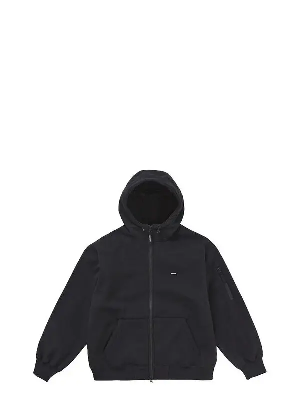 Supreme Windstopper Zip Up Hooded Sweatshirt - Black