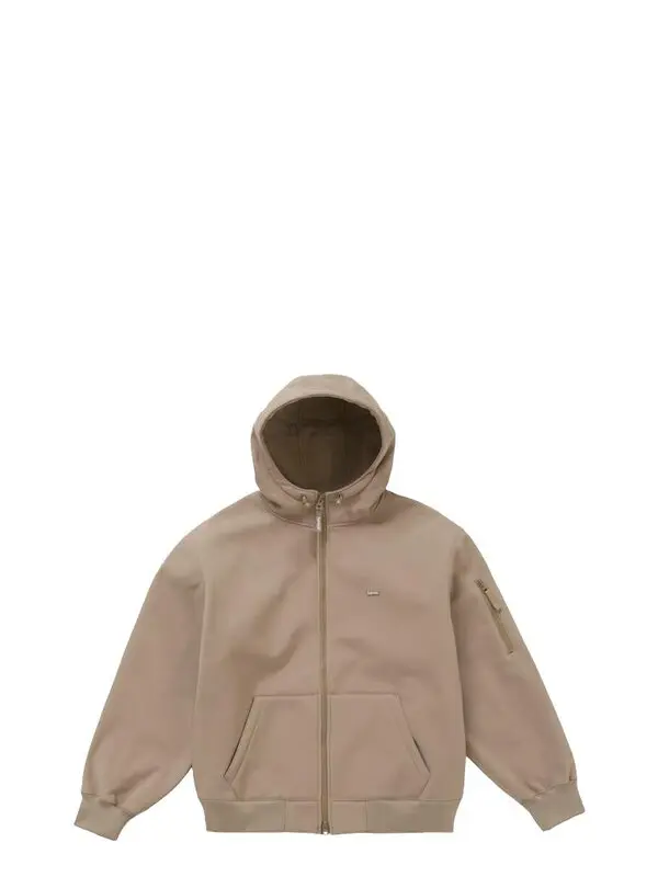 Supreme Windstopper Zip Up Hooded Sweatshirt - Taupe