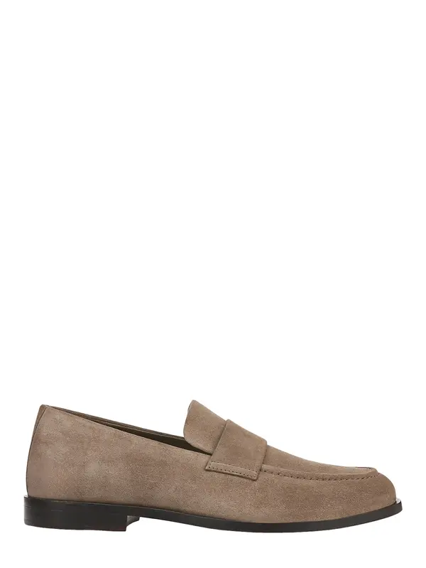 Vince Montebello Suede Penny Loafers - Flint Grey