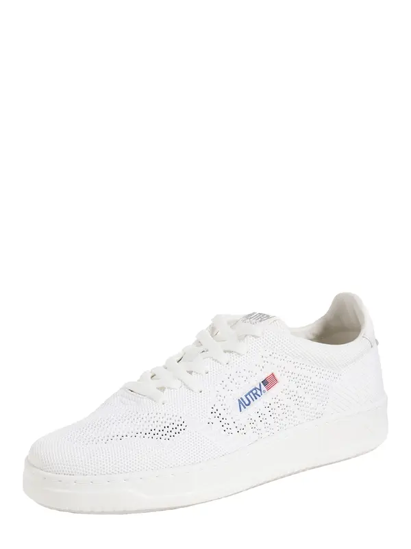 AUTRY Easeknit Low Top Sneakers - Knit/leat White