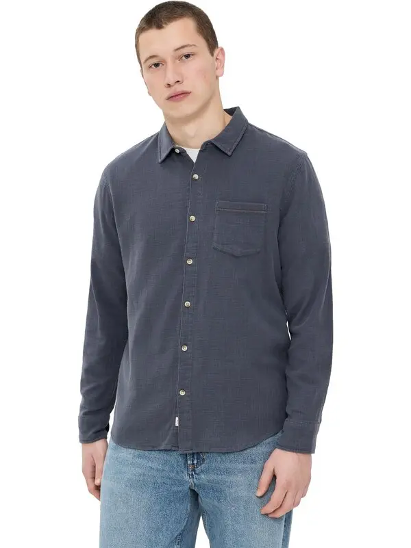 Marine Layer Classic Stretch Selvage Shirt - India Ink
