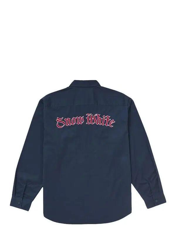 Supreme Snow White Work Shirt - Light Navy Blue