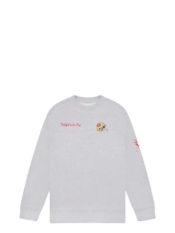 OVO X Nfl San Francisco 49ers Crewneck Sweatshirt - Heather Grey