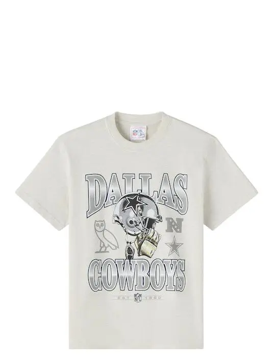 OVO X Nfl Dallas Cowboys Graphic Team T-shirt - Ash Heather Grey