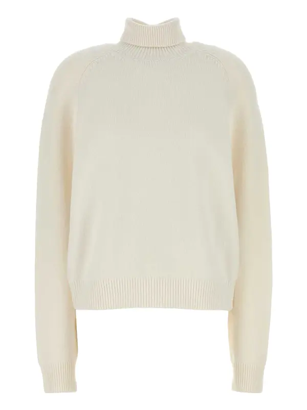 Fendi Logo-embroidered Jumper - White