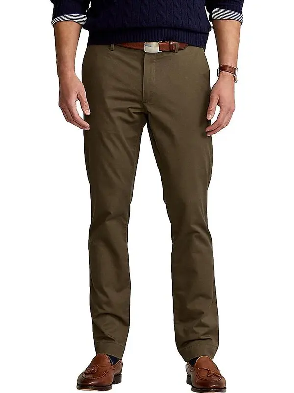 Polo Ralph Lauren Cotton Stretch Slim Fit Chino Pants - Canopy Olive