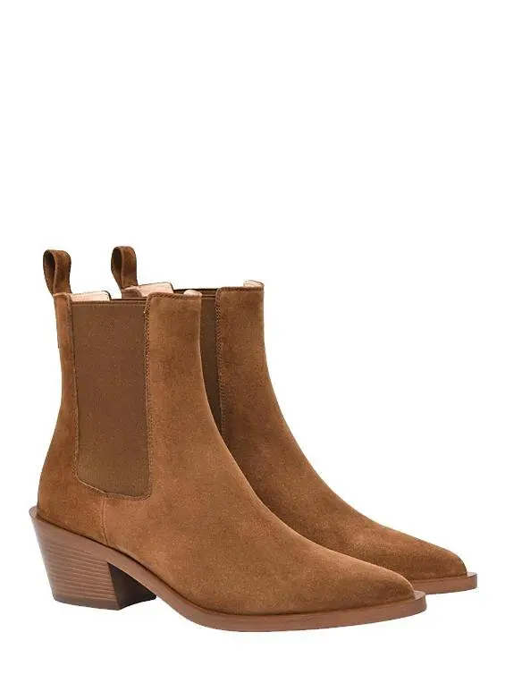 GIANVITO ROSSI Wylie Bootie - Brown Suede