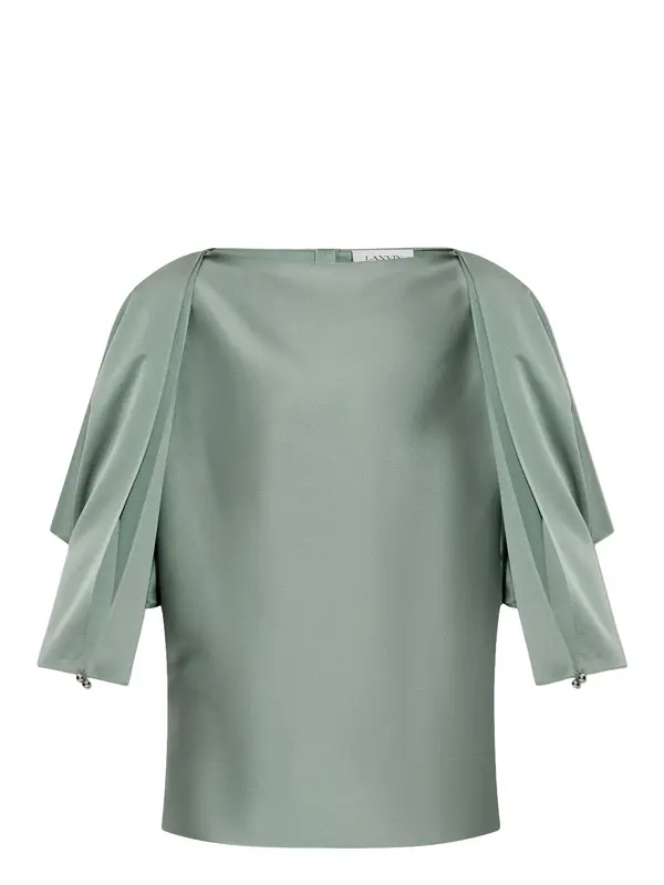 LANVIN Satin-finish Blouse - Green