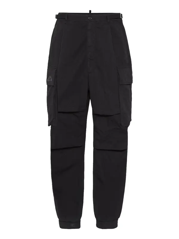 Dsquared2 Cotton Straight-leg Trousers - Black