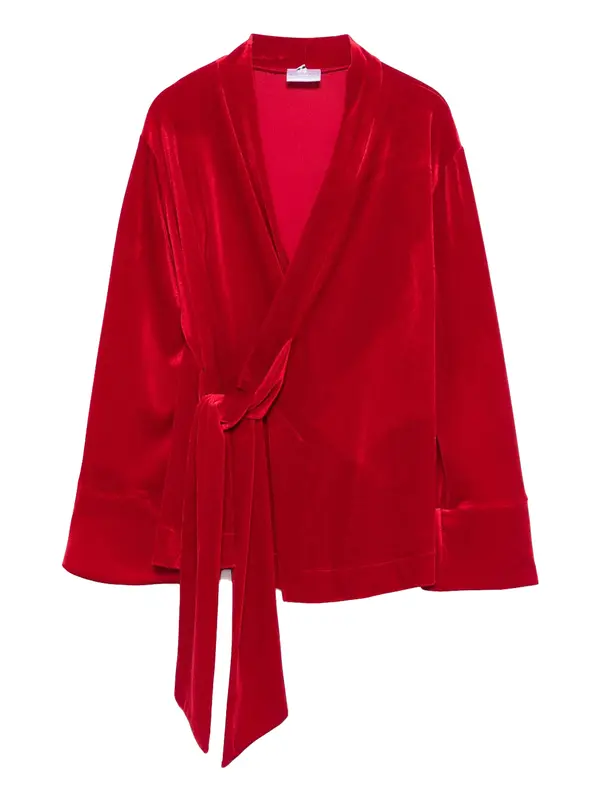 Alchemy Fashions X Lia Aram Velvet Jacket - Red