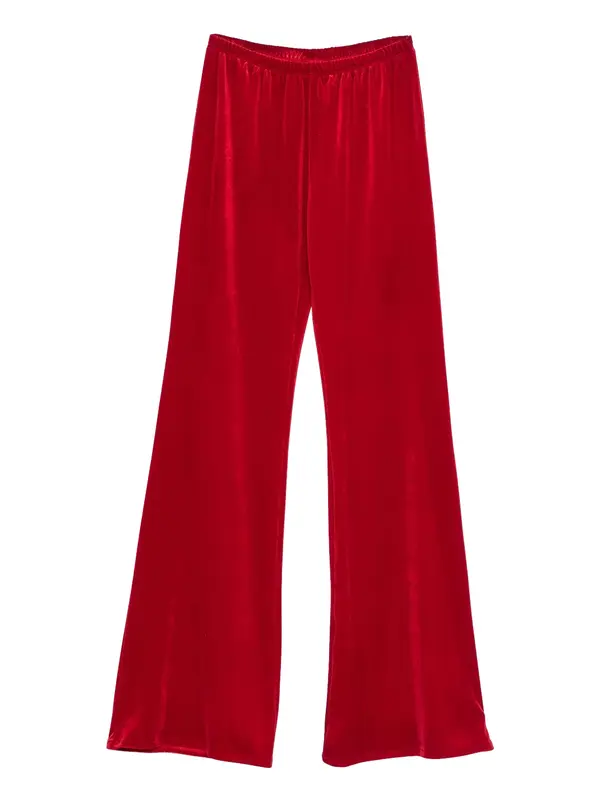 Alchemy Fashions X Lia Aram Velvet Trousers - Red