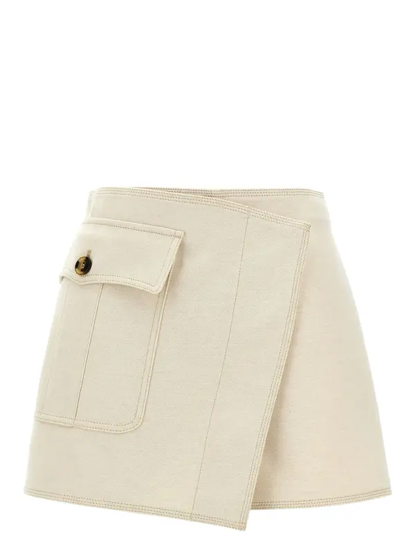 Philosophy Di Lorenzo Serafini Canvas Skort - White