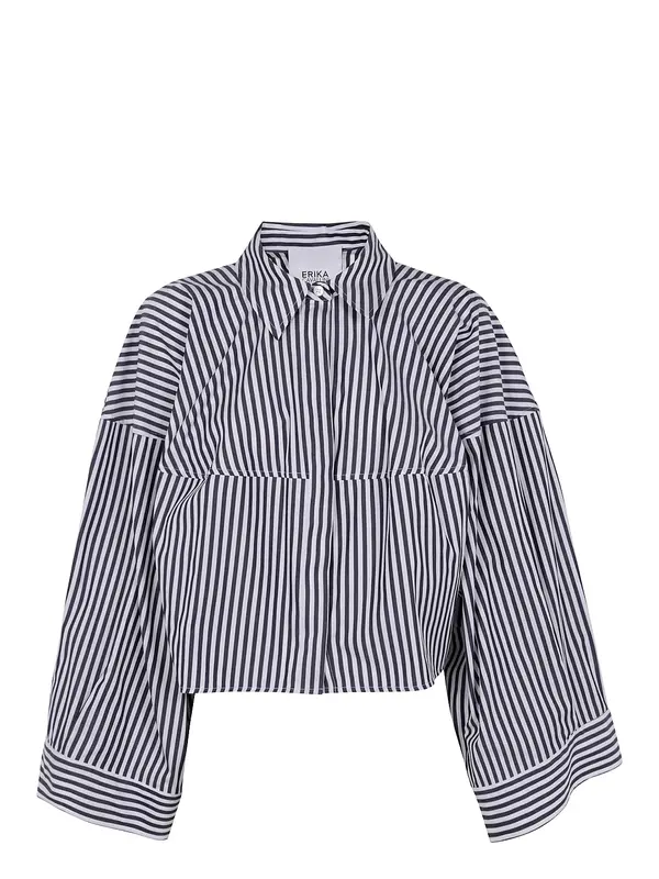 Erika Cavallini Striped Blouse - Blue