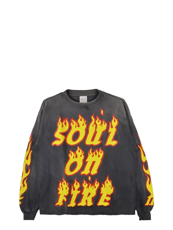 SAINT MXXXXXX Soul On Fire Sweater - Black
