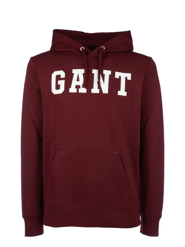 Gant Logo-print Hoodie - Red