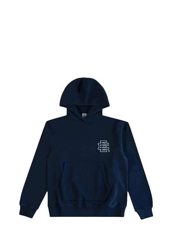 ERIC EMANUEL Ee Basic Hoodie - Navy Blue/white