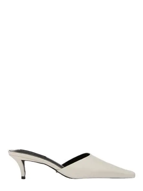 TONY BIANCO Zubi Kitten Heel Mule - Dove Nappa