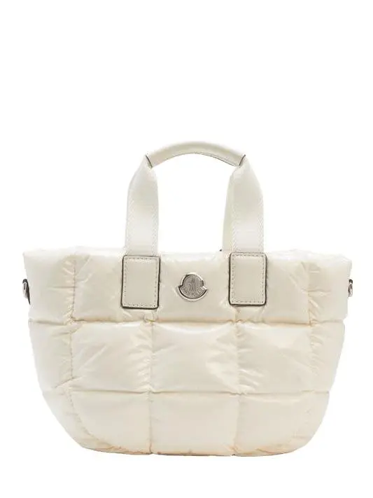 Moncler Mini Caradoc Puffer Tote - Silk White