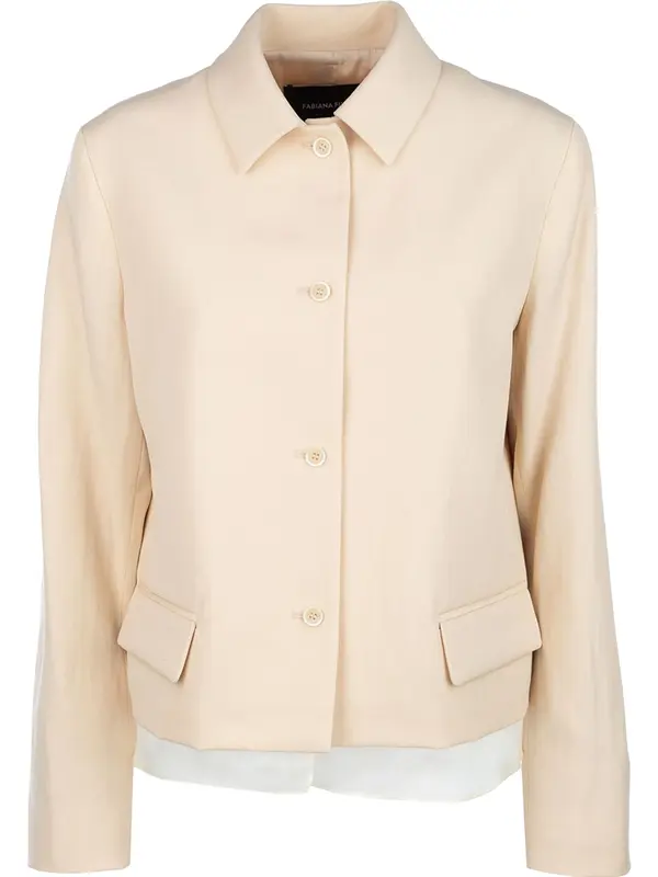 Fabiana Filippi Hopsack Jacket - Neutrals
