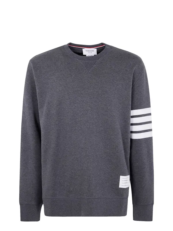 Thom Browne 4-bar Stripe Sweatshirt - Grey
