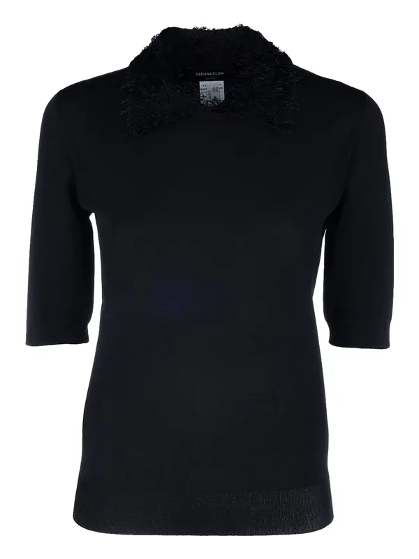 Fabiana Filippi Knitted Top - Black