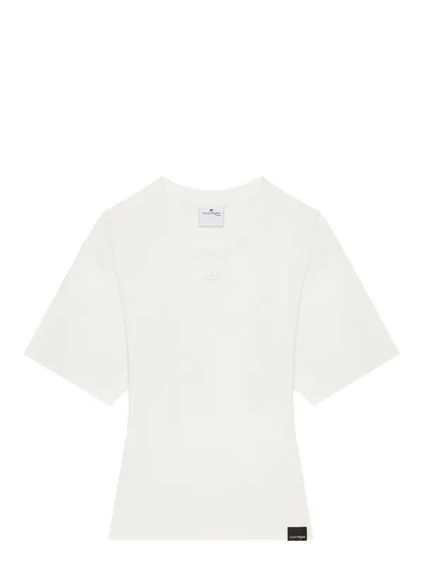 COURREGES Appliqué T-shirt - White