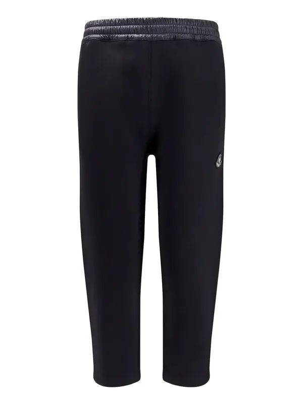 Moncler Neoprene Trouser With Padded Details - Black