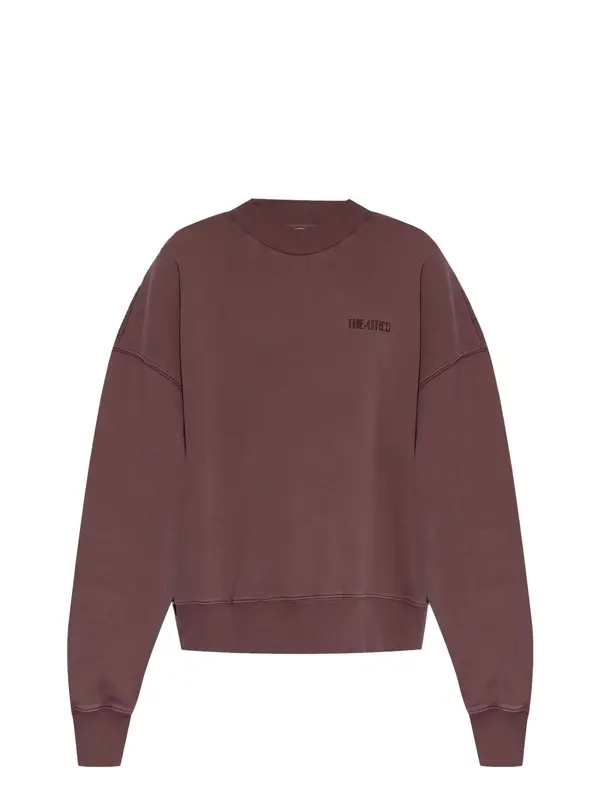 Attico Logo-embroidered Sweatshirt - Brown