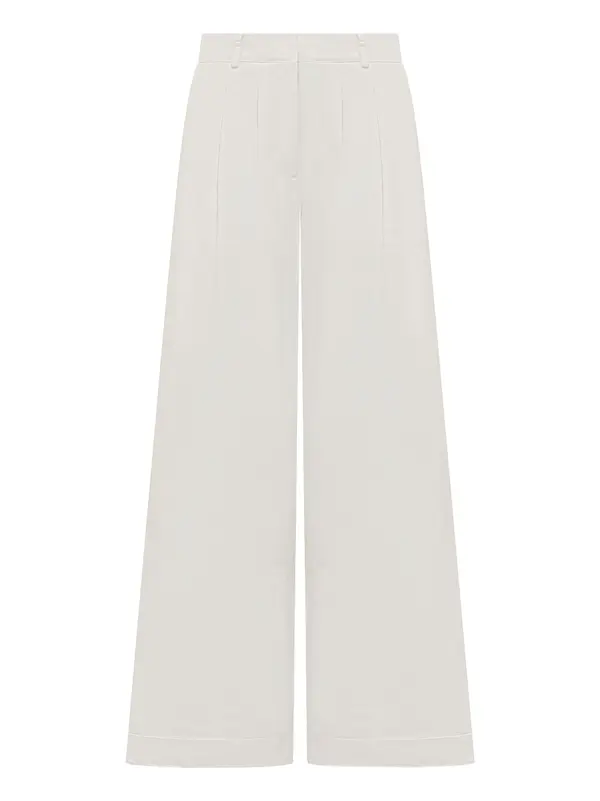 Palm Angels Cotton Trousers - White