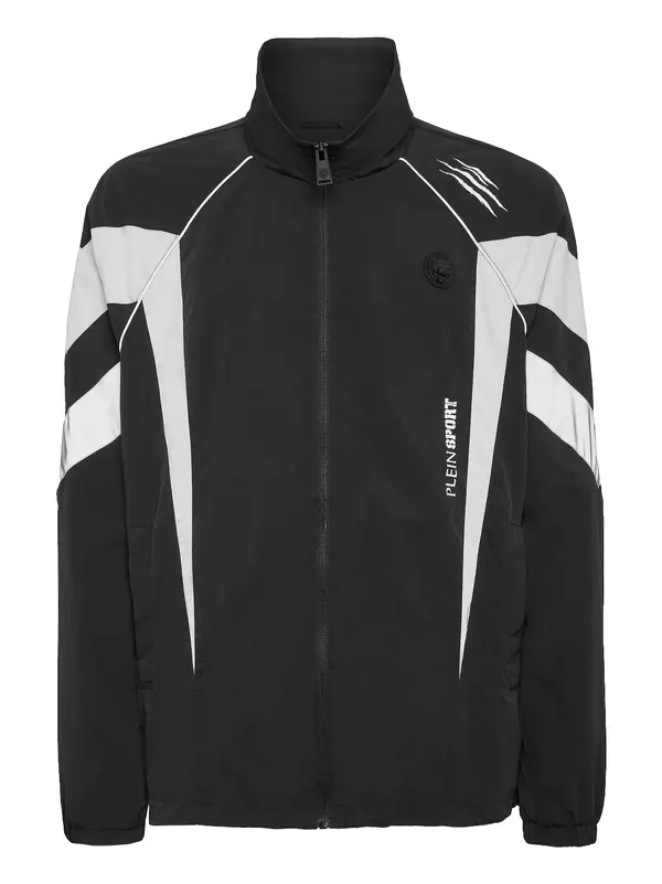 PLEIN SPORT Panelled Bomber Jacket - Black