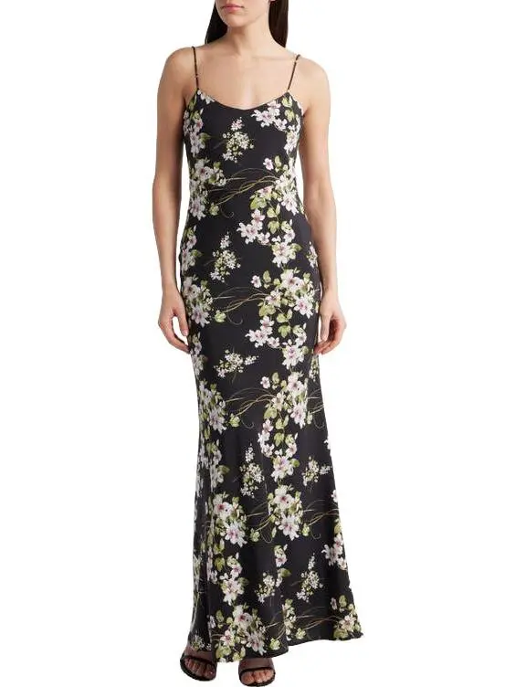 SONYA MODA Juliette Floral Maxi Slipdress - Mystic Garden