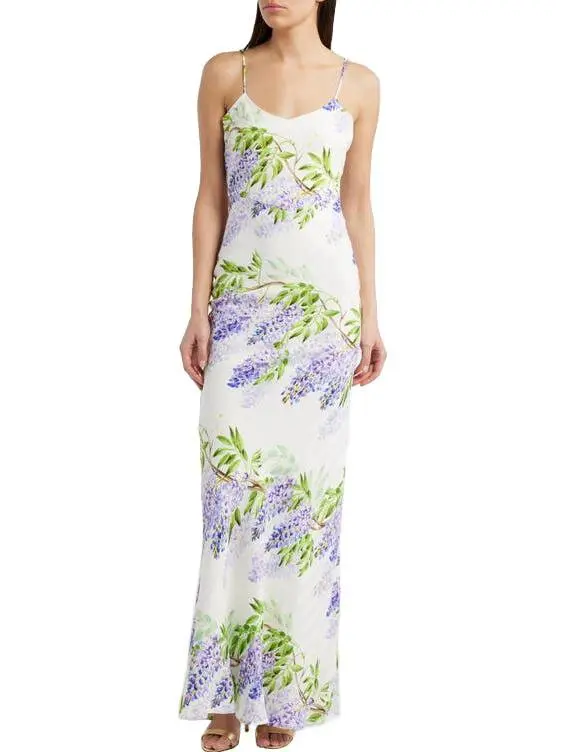 SONYA MODA Juliette Floral Maxi Slipdress - Wisteria