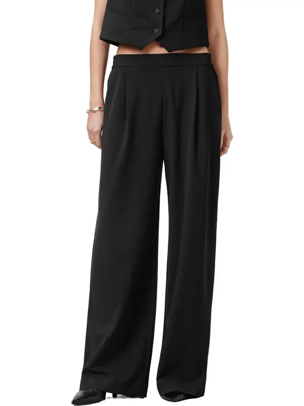ALLSAINTS Aleida Wide Leg Trousers - Black