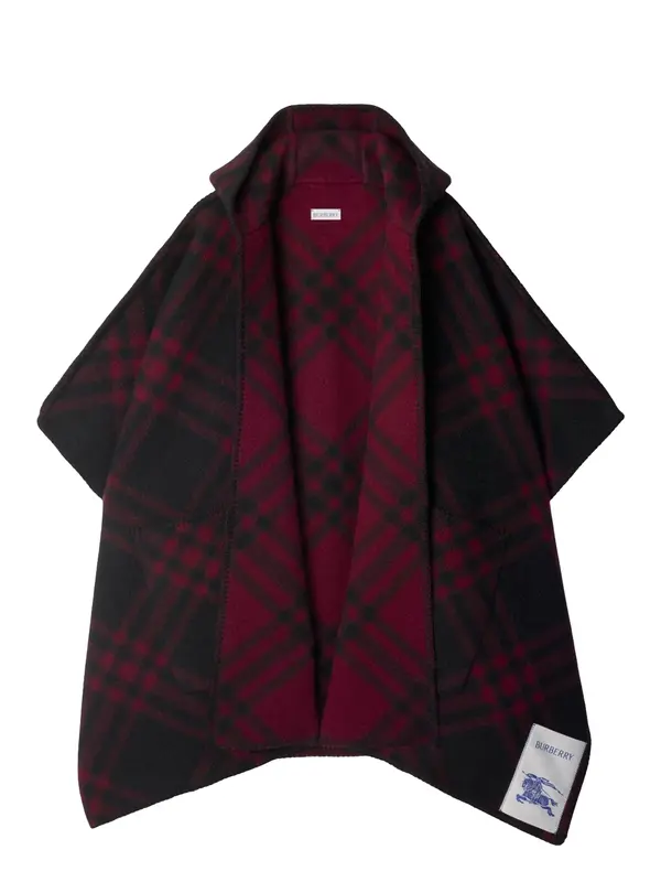 Burberry Wool Cape - Red
