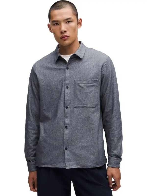 Lululemon Brushed Woven Overshirt - Heathered True Navy