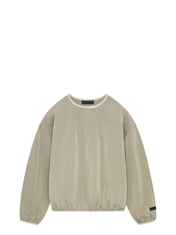 Fear Of God Crinkle Nylon Pullover Crewneck 'garden - Yellow